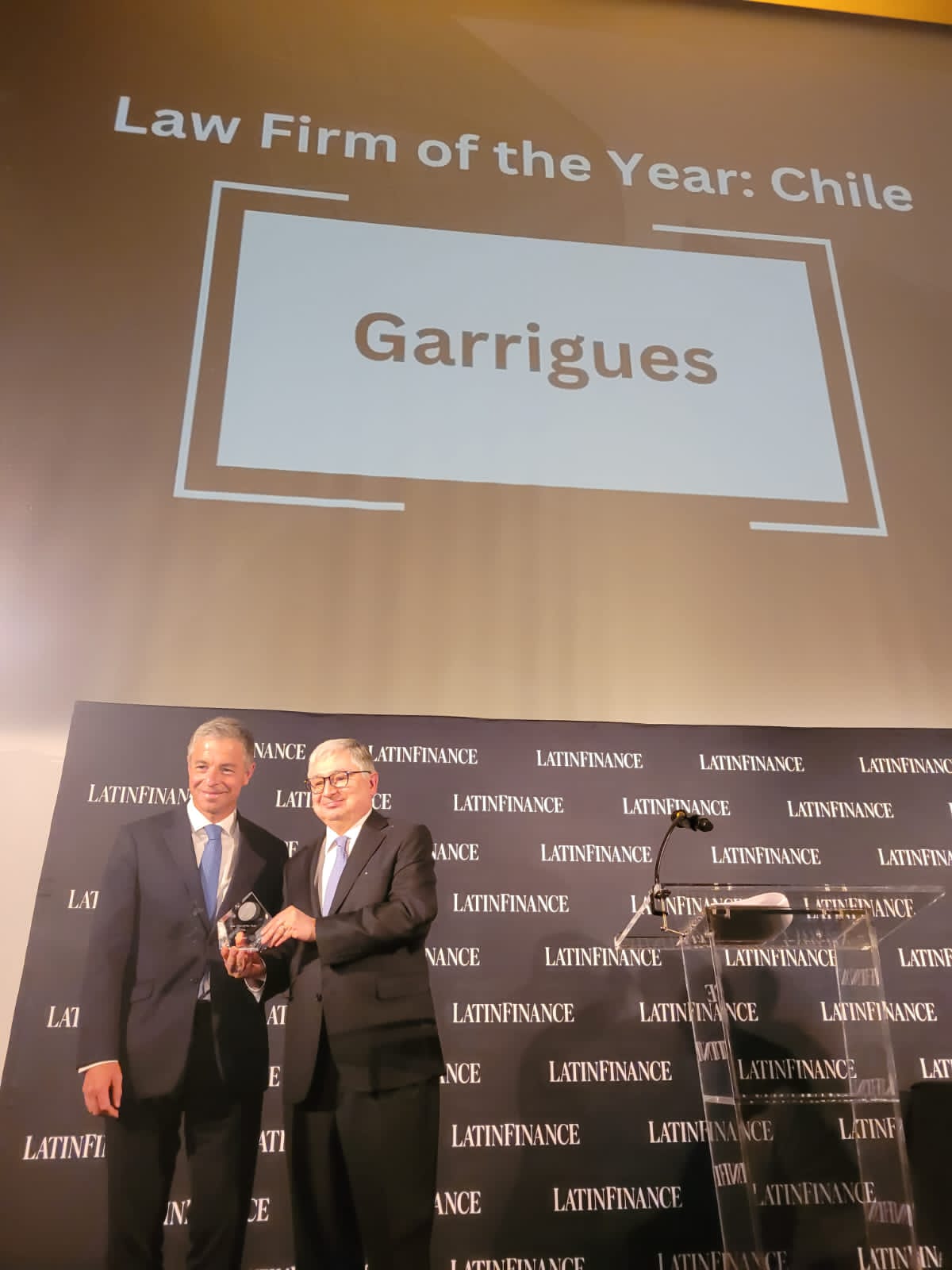 Garrigues recibe el premio a la Mejor Firma Legal en Chile | EstadoDiario